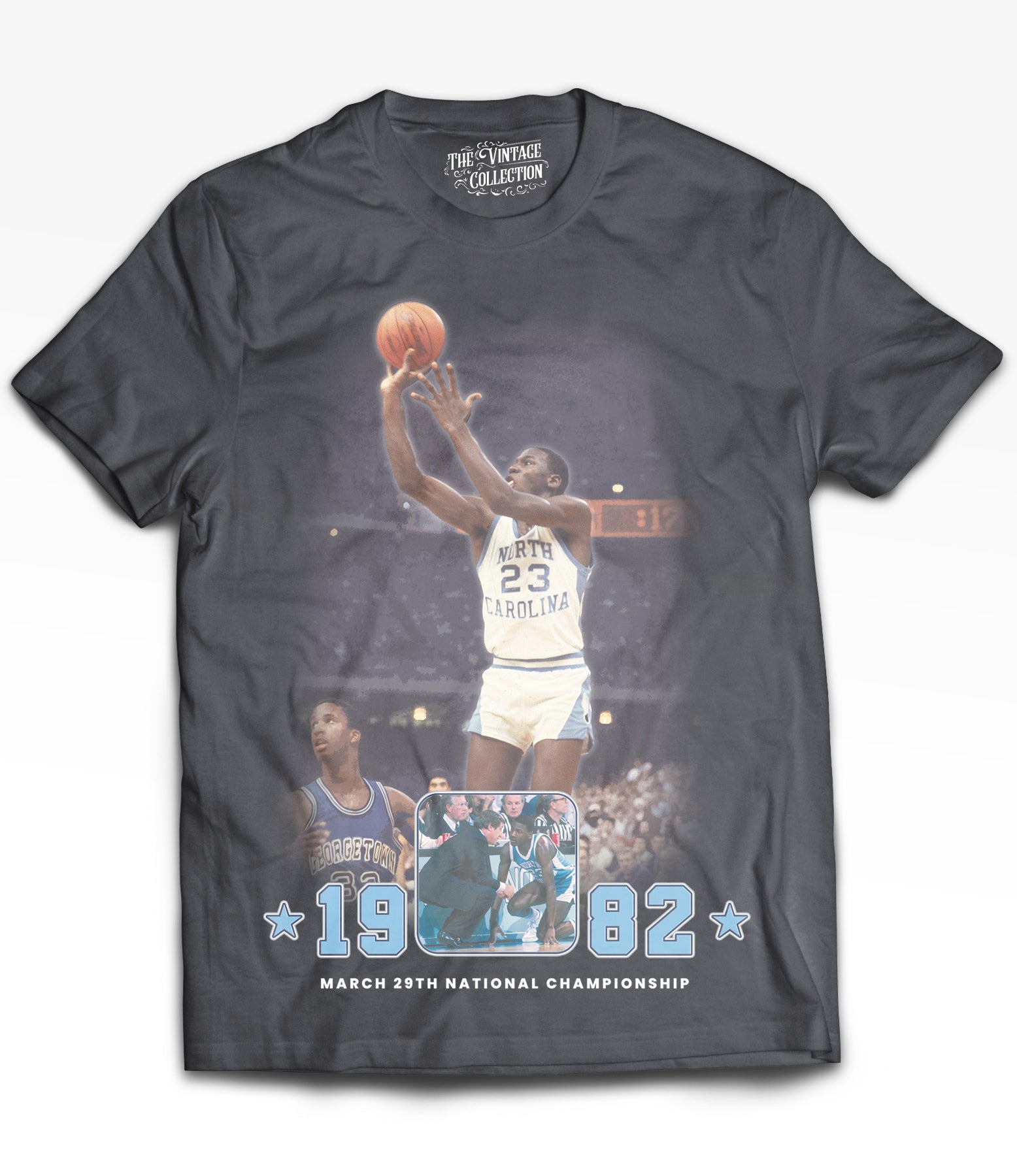 UNC GOAT Tribute Vintage Shirt: Front/Back (Vintage Black) – The ...