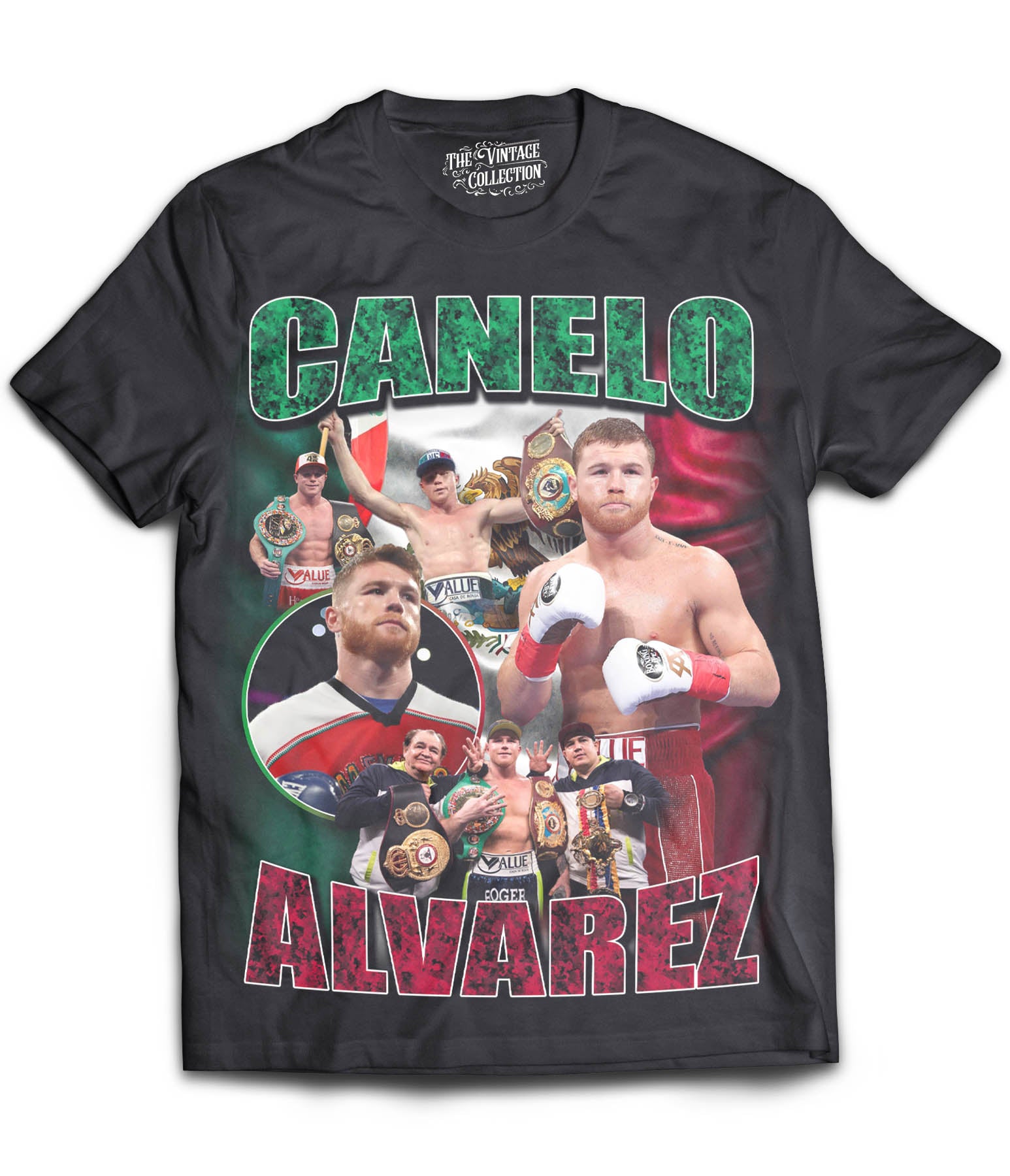 Canelo Tribute T-Shirt (Black) – The Vintage Collection