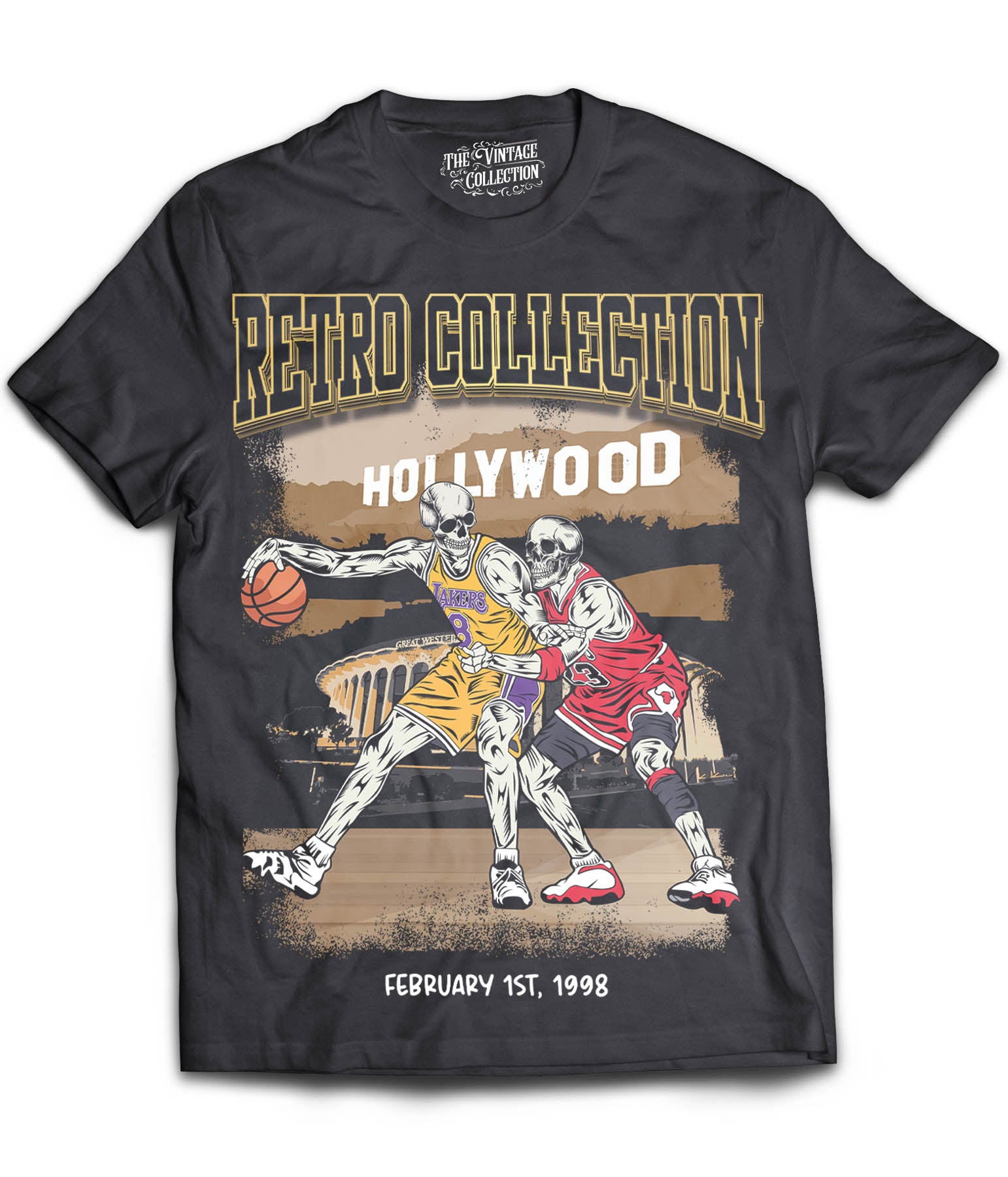 GOAT vs MAMBA T-Shirt *Skull Edition* – The Vintage Collection