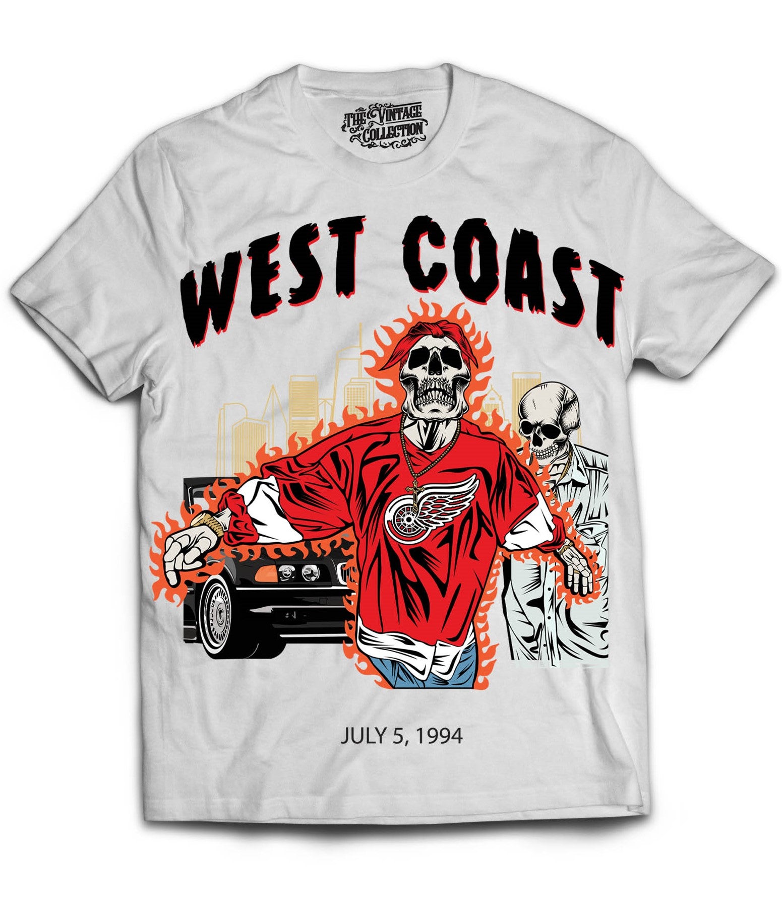 Tupac "West Coast" Tribute T-Shirt (WHITE) – The Vintage Collection
