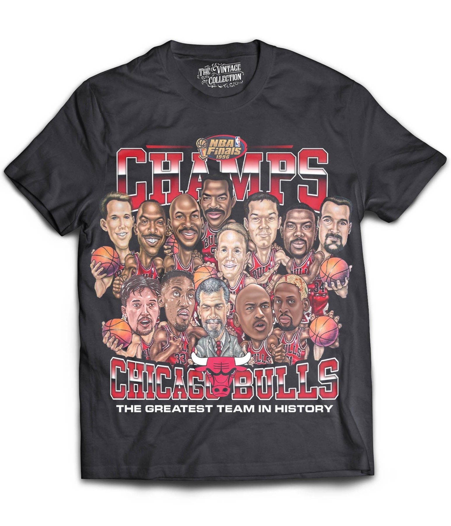 1996 Finals Cartoon Tribute T-Shirt – The Vintage Collection