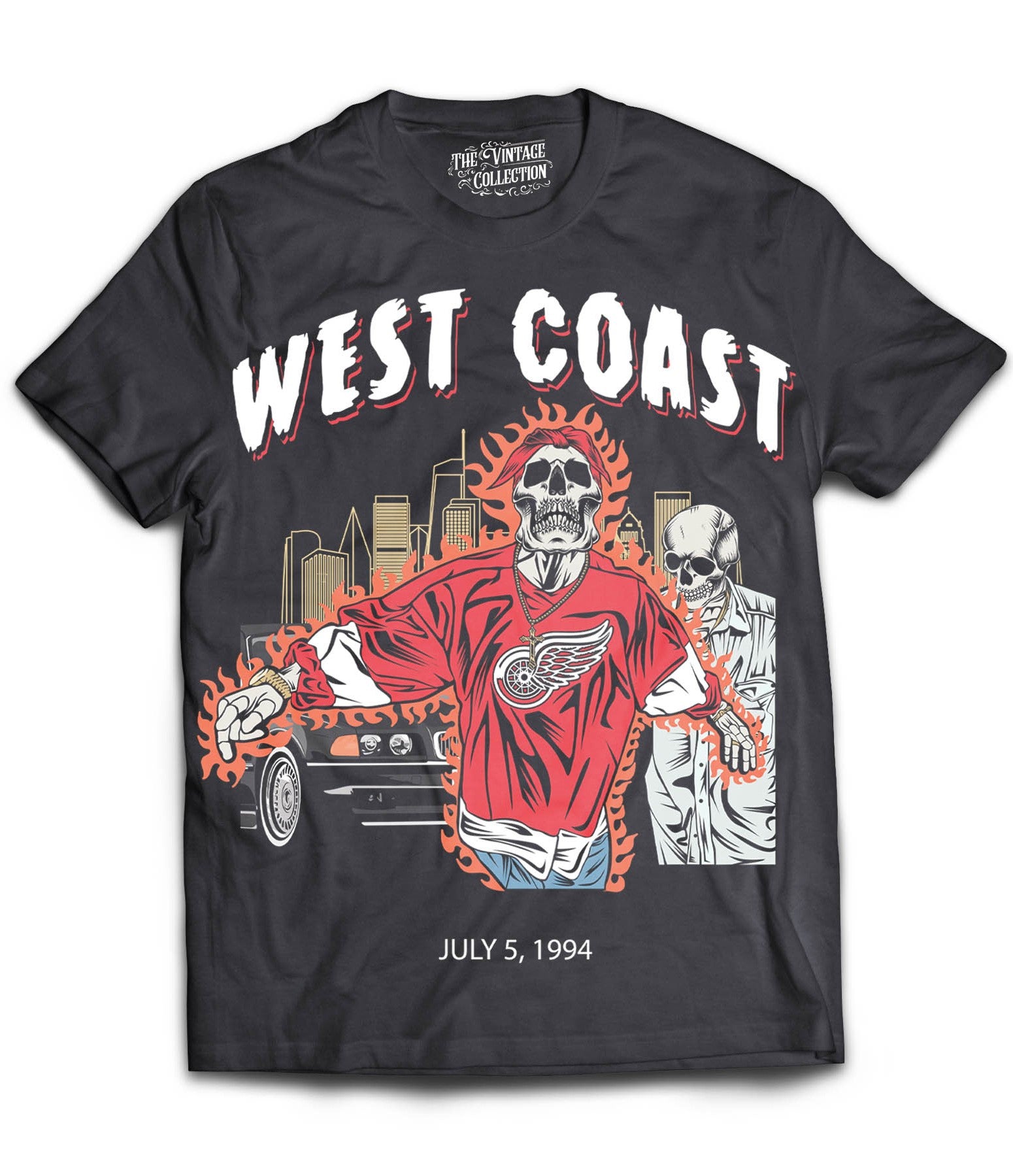 Tupac "West Coast" Tribute T-Shirt *Skull Edition* – The Vintage Collection